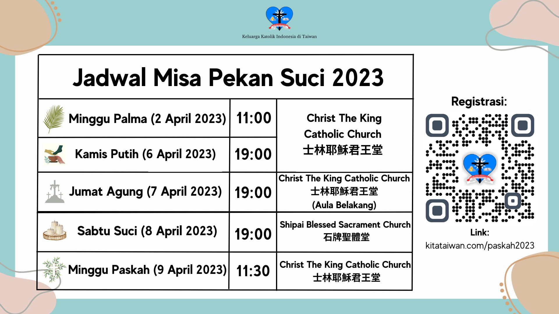 Tri Hari Suci dan Minggu Paskah | KITA Taiwan